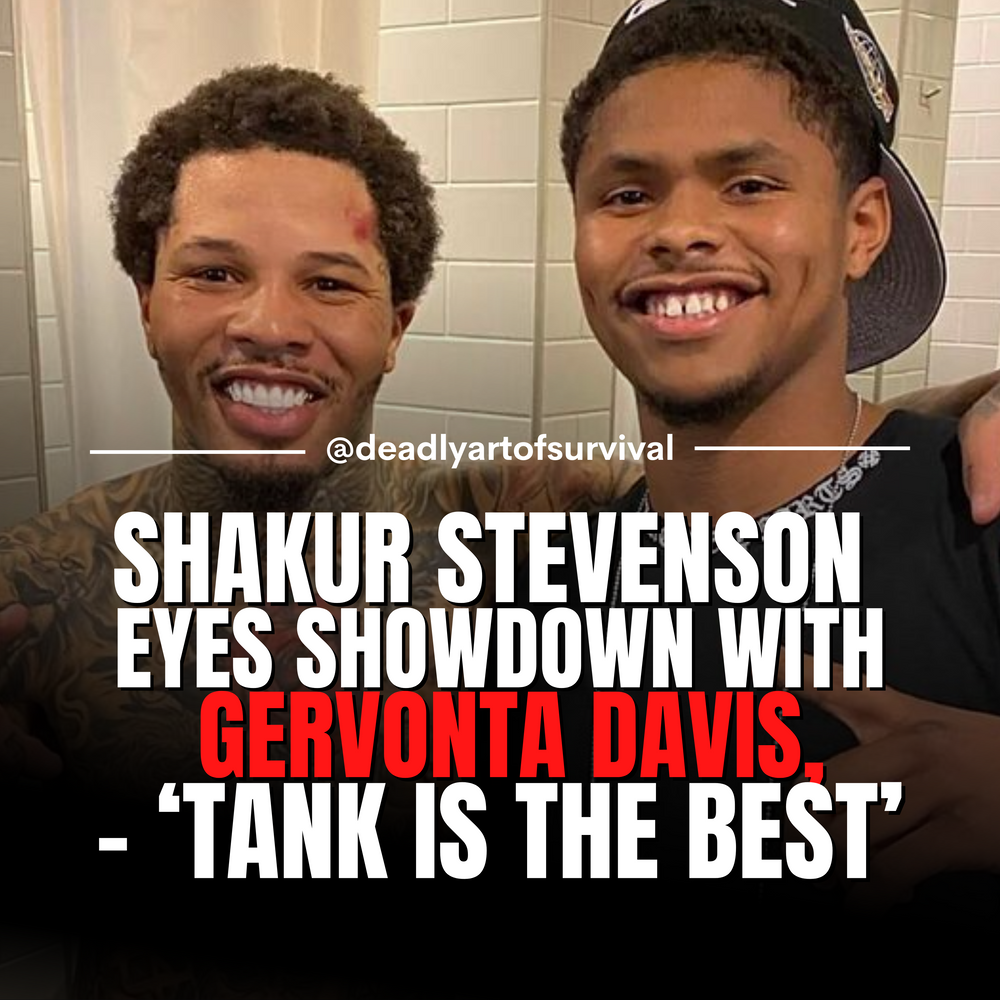 Shakur Stevenson Eager for Showdown with Gervonta Davis: 'Tank Is the ...