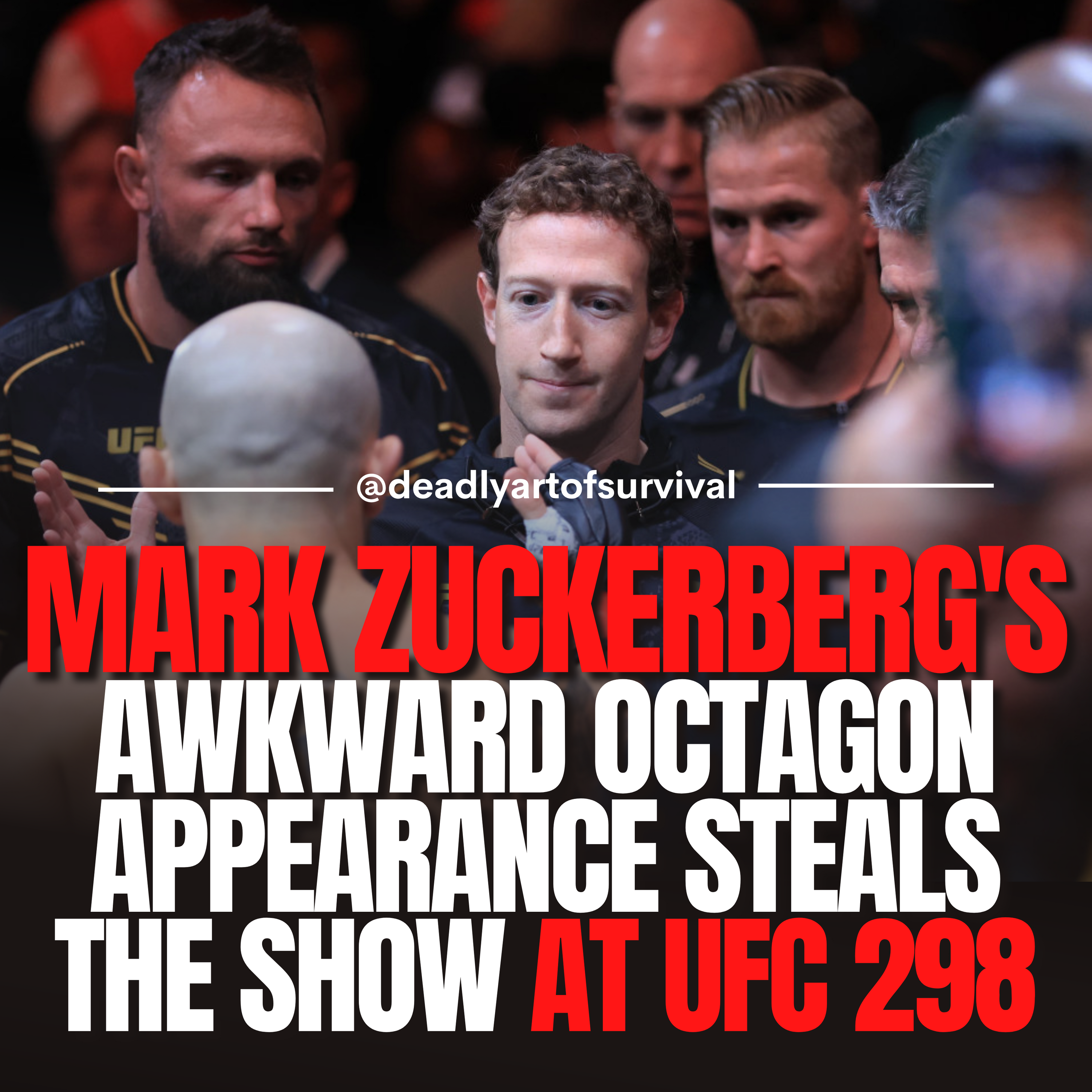 Mark Zuckerberg's Awkward Ringside Moments Steal the Show at UFC 298 ...