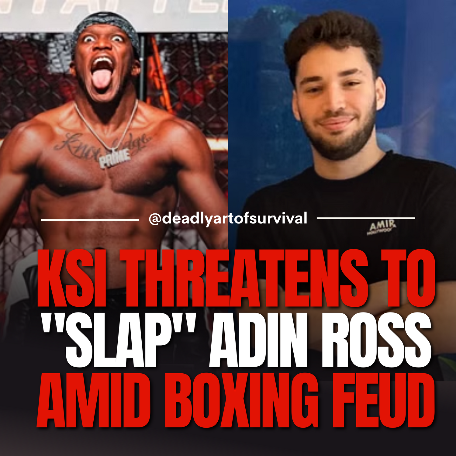 KSI Threatens Adin Ross Amid Boxing Feud: "I'd Slap Him in the Face ...
